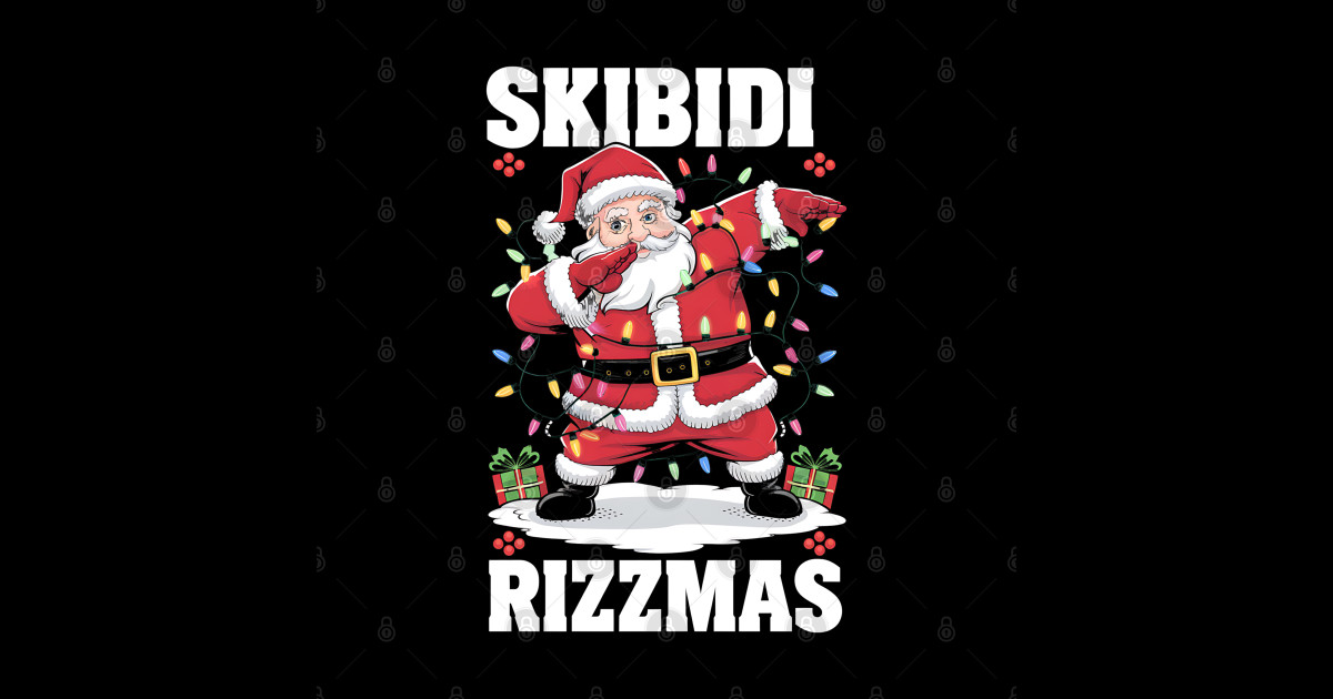 Rizz Christmas Santa Funny Xmas Gen Alpha Skibidi Rizzmas - Skibidi ...