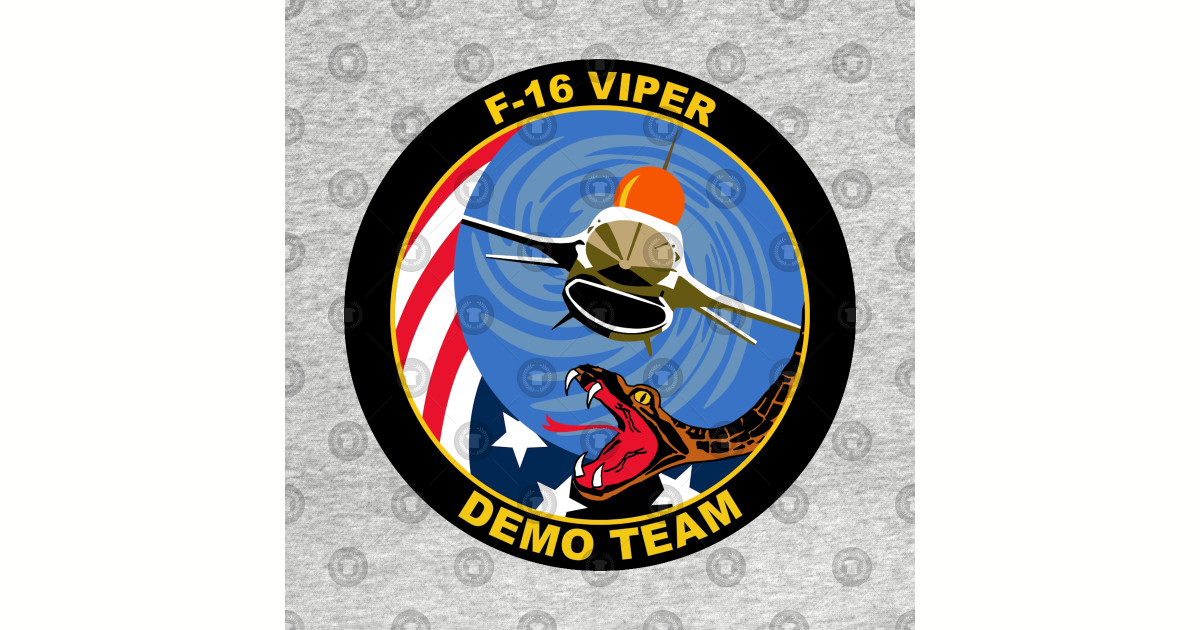 USAF F-16 Viper Demonstration Team Patch - Viper Demonstration Team ...