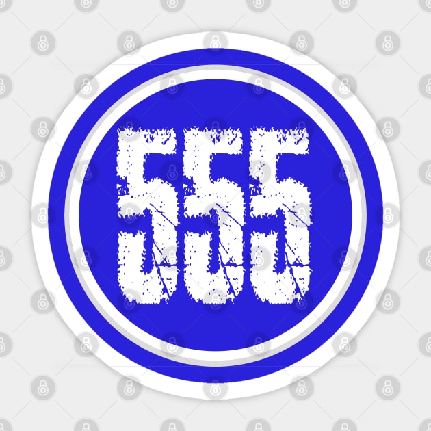 555 Angel Numbers - Spiritual Angel Number 555 - Sticker | TeePublic