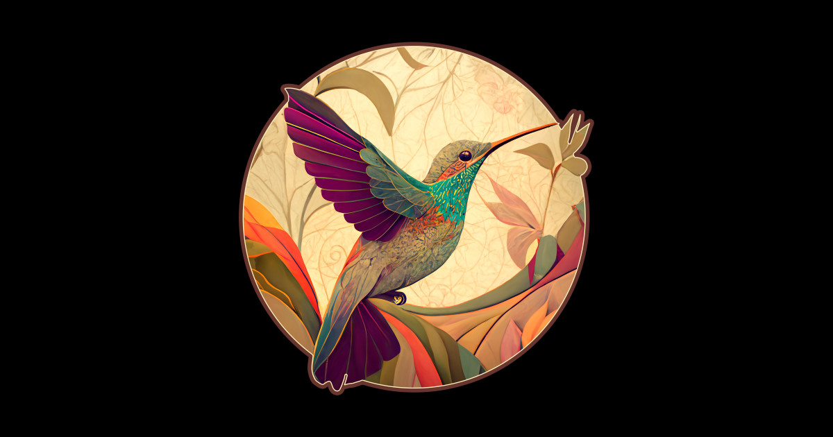 Colibri Circle - Hummingbird - Sticker | TeePublic