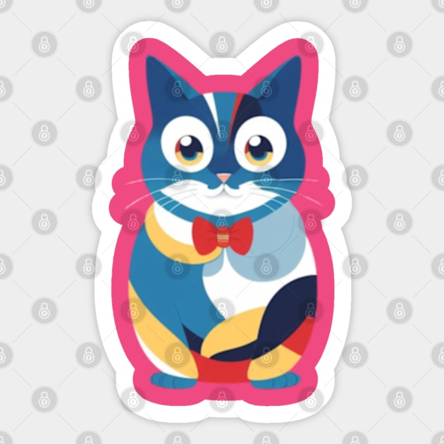 cats of many colors - Cat - Sticker | TeePublic
