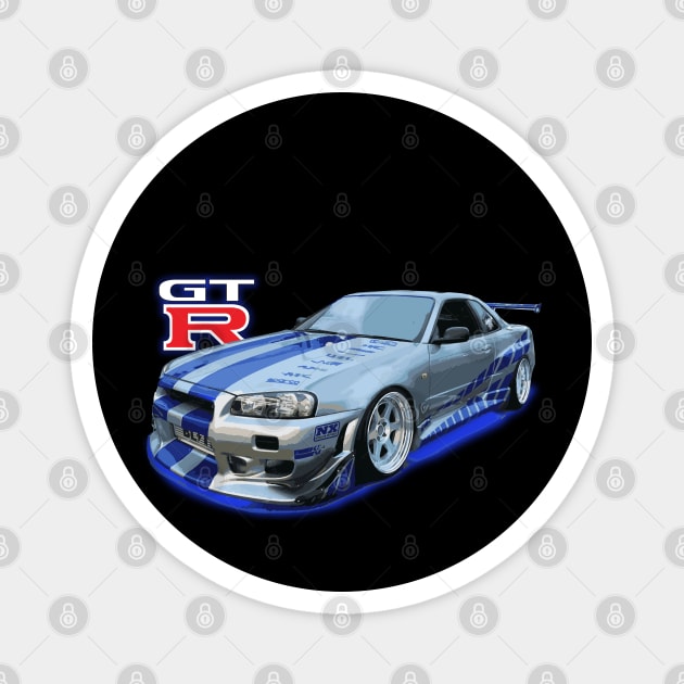KV2 Athlete Silver JDM CAR R34 bnr34 V-SPEC v-spec II paul walker ...