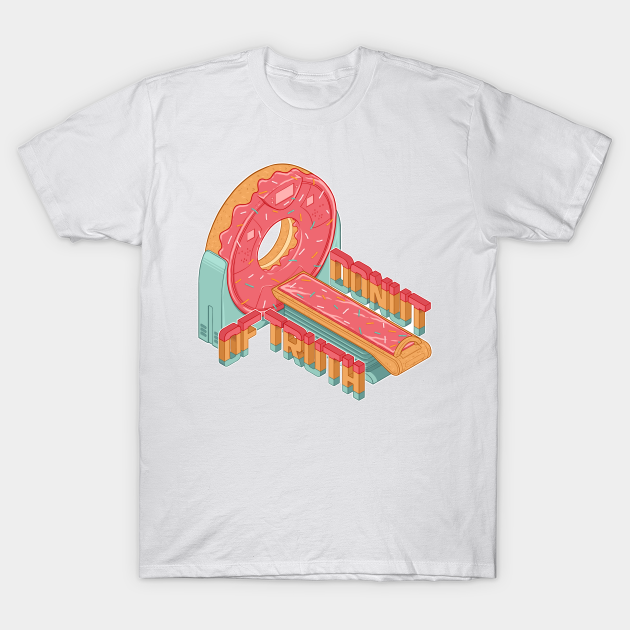 Donut of truth - CT donut scanner isometric illustration - Ct - T-Shirt ...