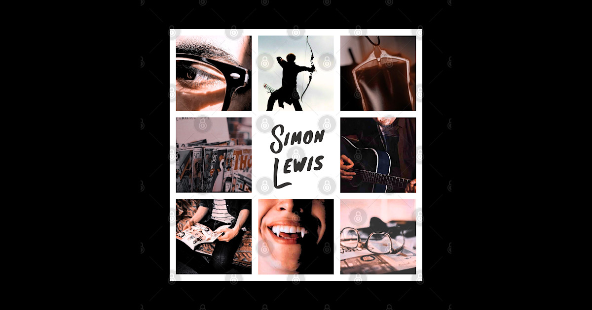 Shadowhunters Edit: Simon Lewis Aesthetic Collage - Shadowhunters - Sticker | TeePublic
