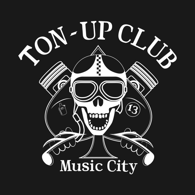 Ton Up Club Cafe Racer T Shirt Teepublic