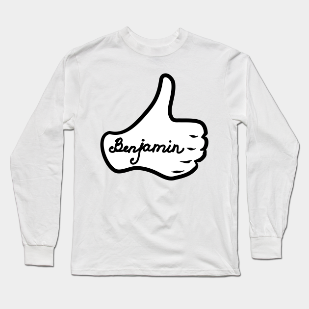 Men name Benjamin - Benjamin - Long Sleeve T-Shirt | TeePublic