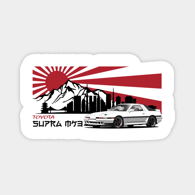 Toyota Supra MK3 A70, JDM car - Supra Mk3 - Magnet | TeePublic