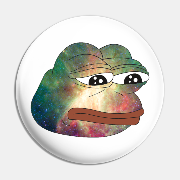 Galactic Sad Pepe The Frog - Might be Lucifer - Pepe The Frog - Pin ...