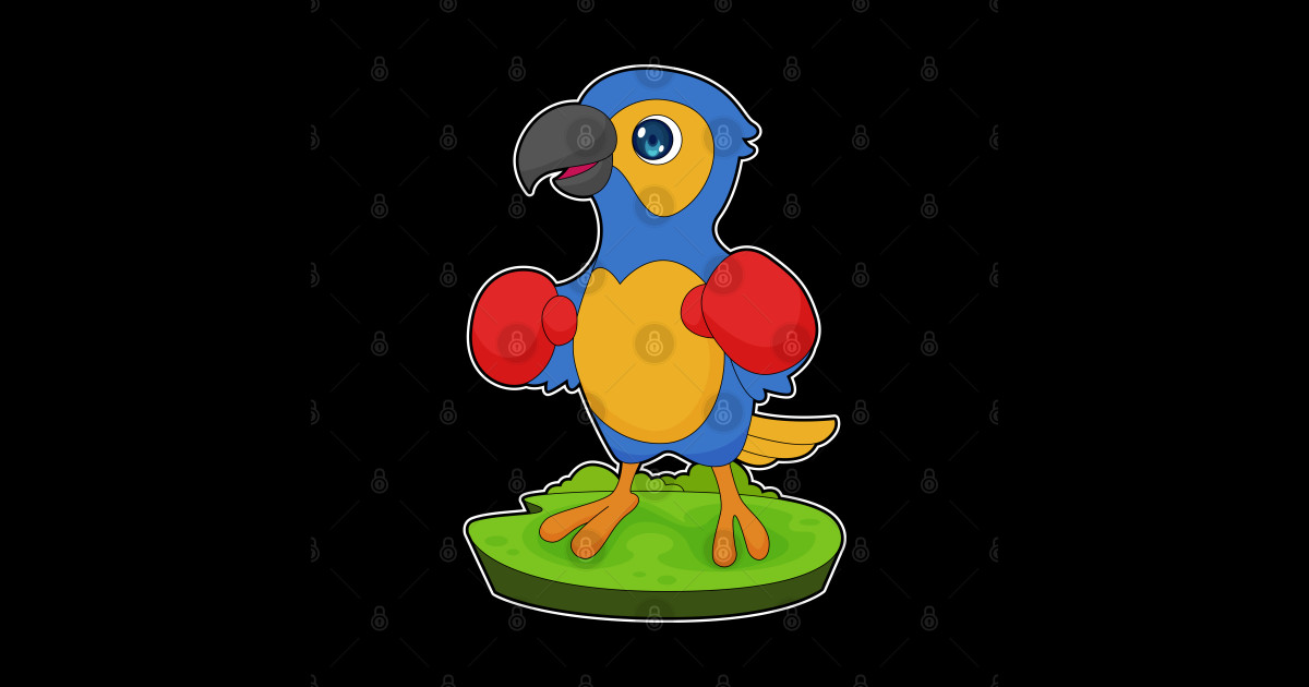Parrot Boxer Boxing gloves - Parrot - Sticker | TeePublic