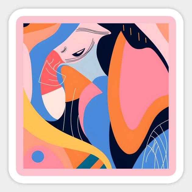 Picasso Style Surfing - Picasso - Sticker | TeePublic