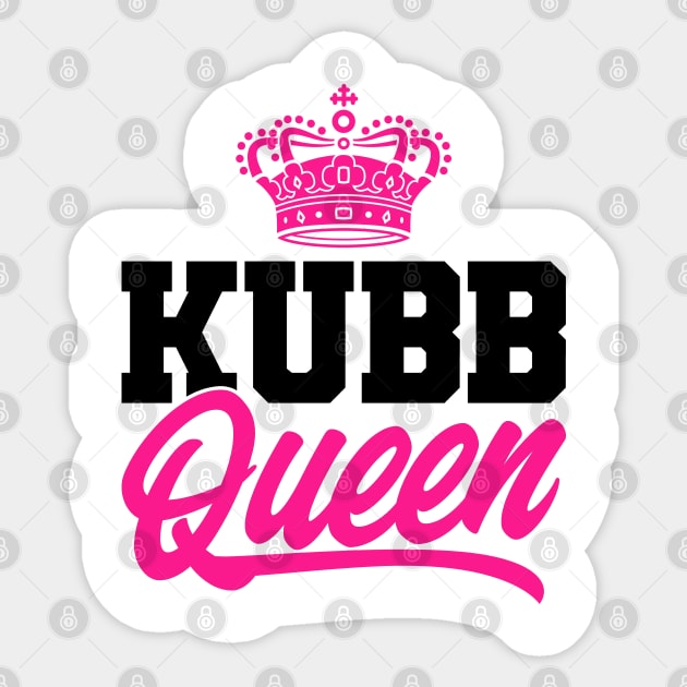 Kubb Kubb Queen Kubb Player - Kubb Player - Sticker | TeePublic