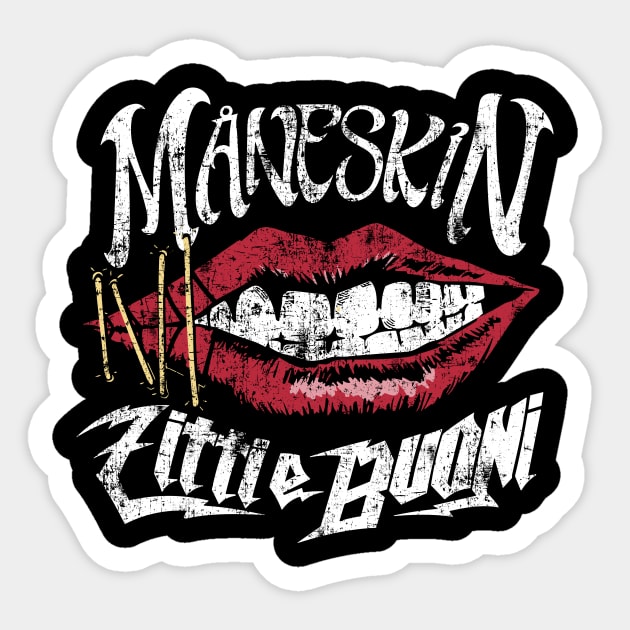 Maneskin Italian Rock Band - Maneskin - Sticker | TeePublic