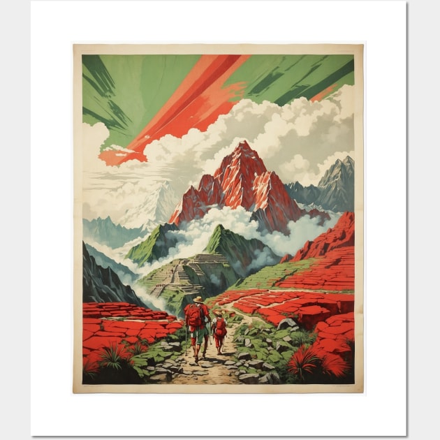 Inca Trail Peru Tourism Vintage Poster - Inca Trail Peru - Posters and ...