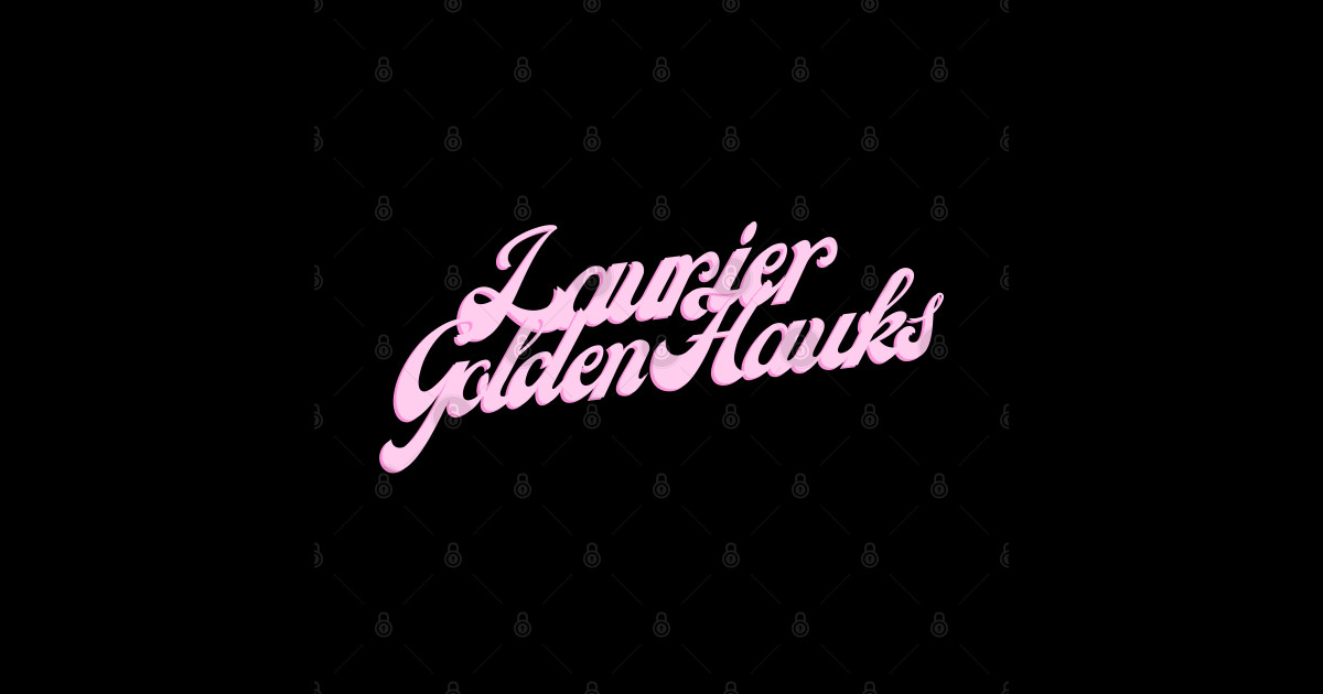 Pink Laurier Golden Hawks - Laurier Golden Hawks - Sticker | TeePublic