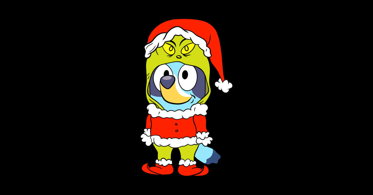 bluey grinch chistmas - Bluey - Magnet | TeePublic