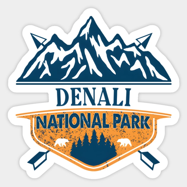 Denali National Park - Denali - Sticker | TeePublic