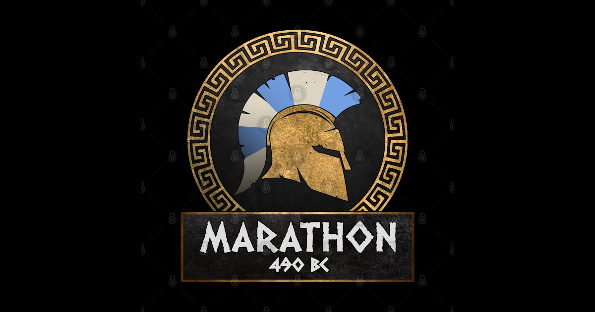 Battle of Marathon 490 BC Athenian Hoplite - Marathon - Sticker | TeePublic