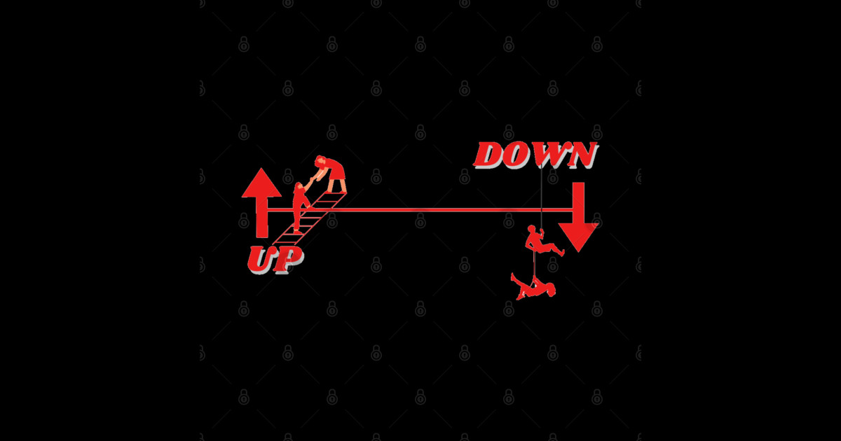 Up and down - Success - Sticker | TeePublic