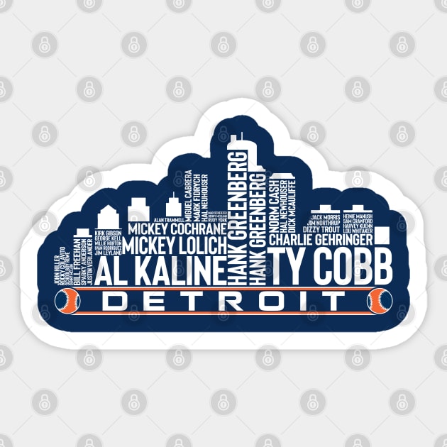 Detroit Baseball Team All Time Legends, Detroit City Skyline - Detroit ...
