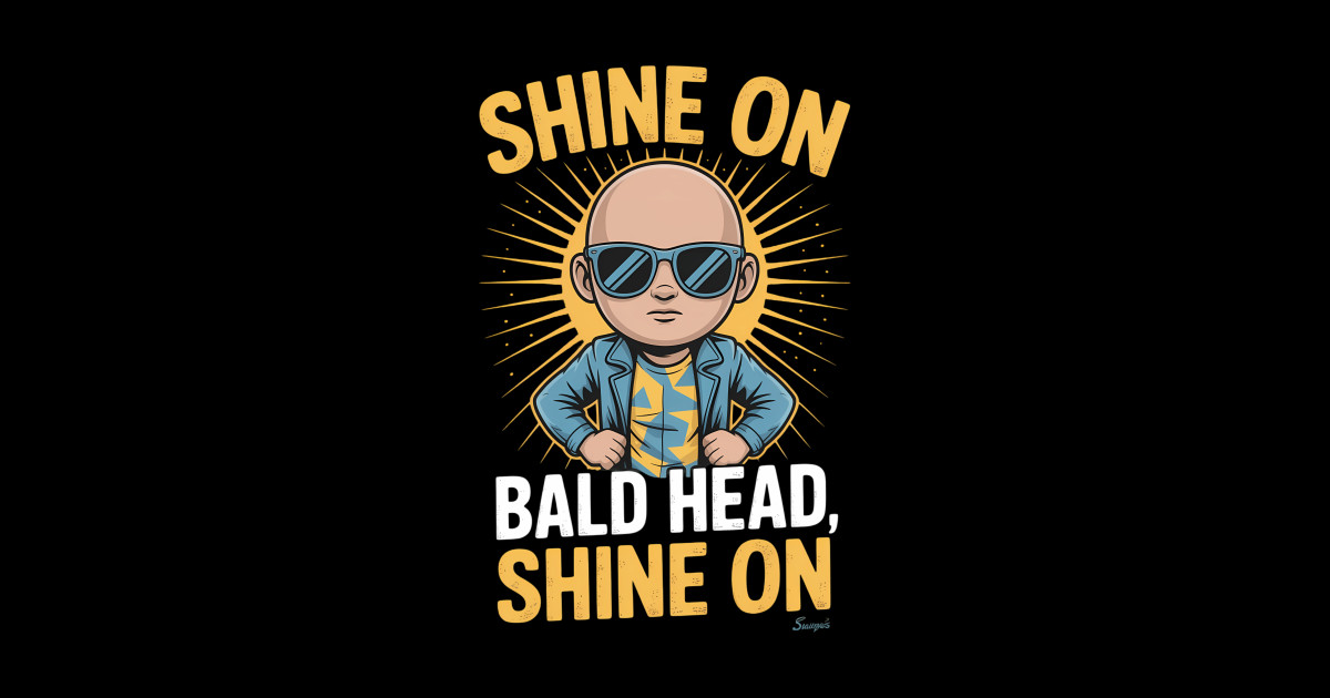 Shine On Bald Head Shine On - Horror - Posters and Art Prints | TeePublic