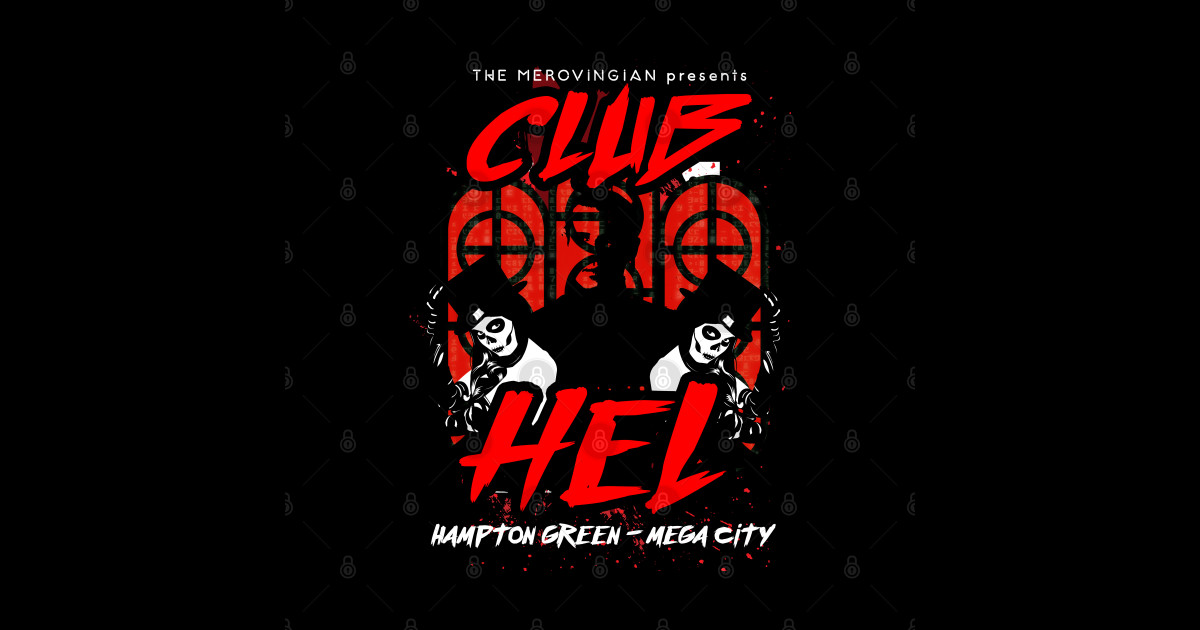The Merovingian Present Club Hel - Mega City - The Matrix - T-Shirt ...