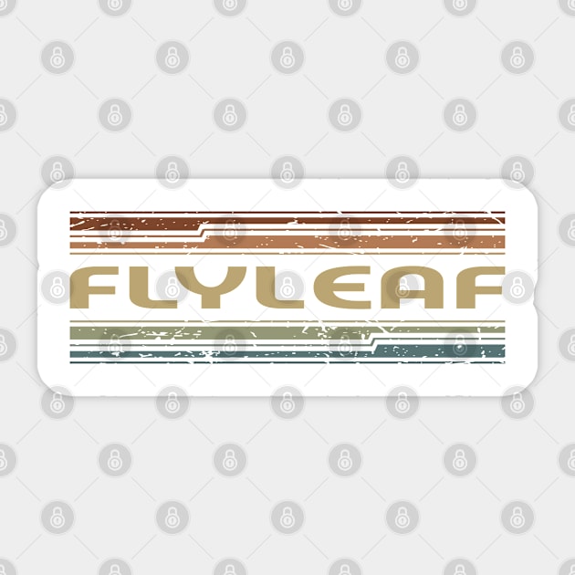 Flyleaf Retro Lines - Musician - Sticker | TeePublic