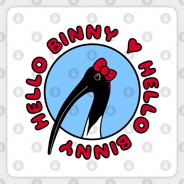 Cute Bin Chicken - Bin Chicken - Sticker | TeePublic