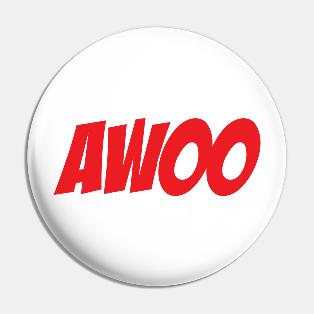 Wolves Awoo Cute Furries Furry Logo Wolf Parody - Awoo - Pin | TeePublic