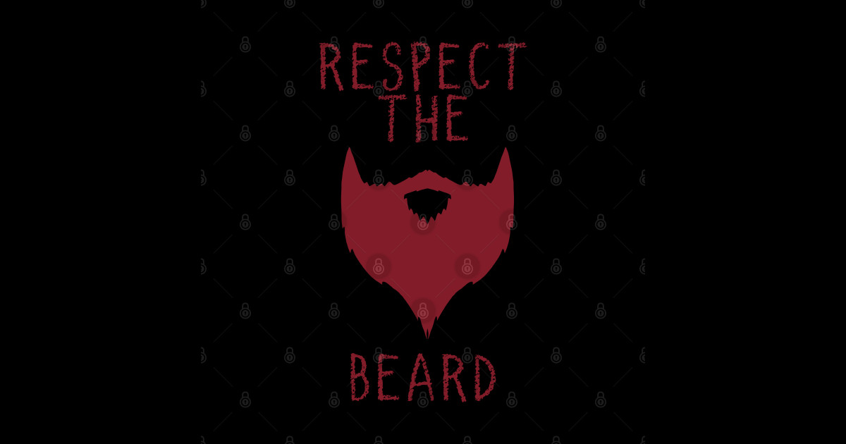 Respect The Red Beard - Beards - Sticker | TeePublic