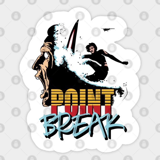 Point Break Retro 1 - Point Break - Sticker | TeePublic