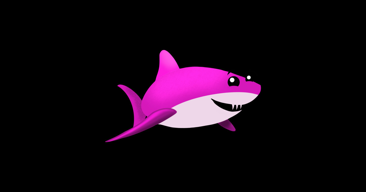 Pink Shark - Shark - Sticker | TeePublic