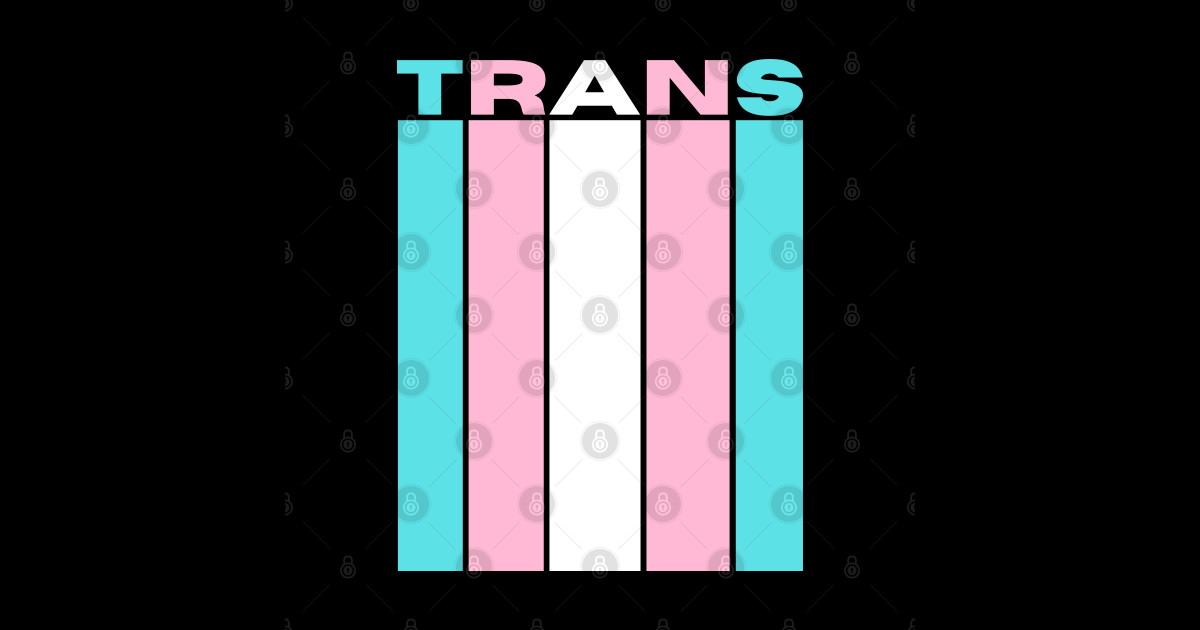 Trans Flag - Trans Pride Flag - Sticker | TeePublic