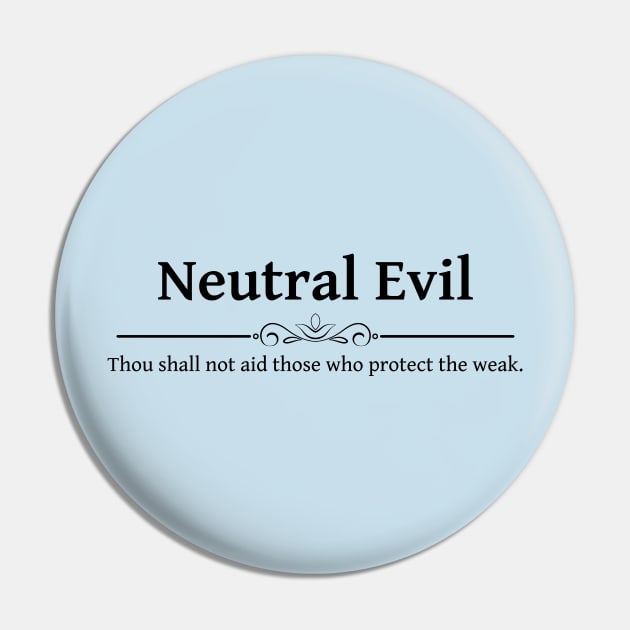 Neutral Evil DND 5e RPG Alignment Role Playing - Dnd 5e Alignment - Pin ...