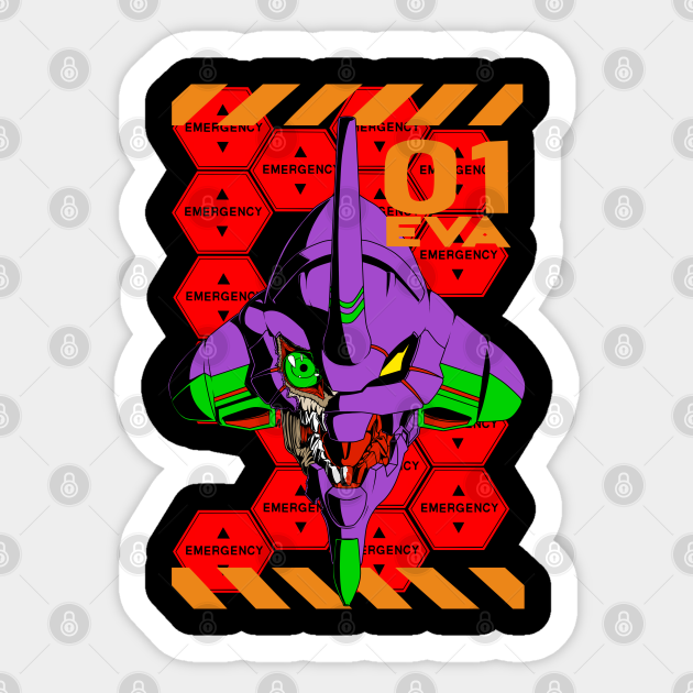 Eva Unit 1 - Neon Genesis Evangelion - Sticker | TeePublic