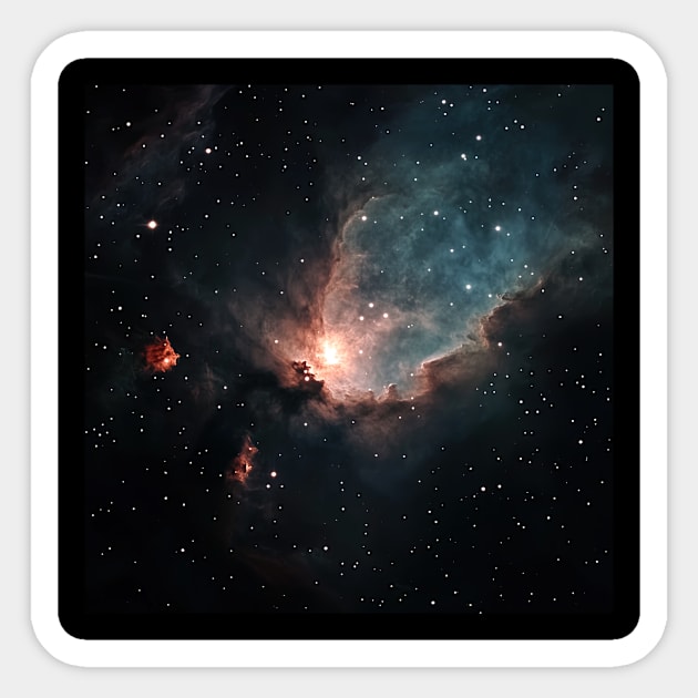 Cosmic nebulae | Anime style - Cosmic Nebulae - Sticker | TeePublic