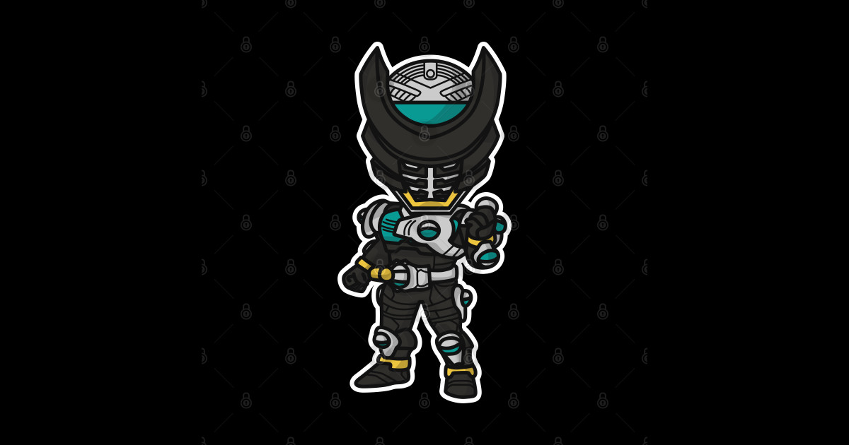 Kamen Rider Birth Chibi Style Kawaii - Kamen Rider - Sticker | TeePublic