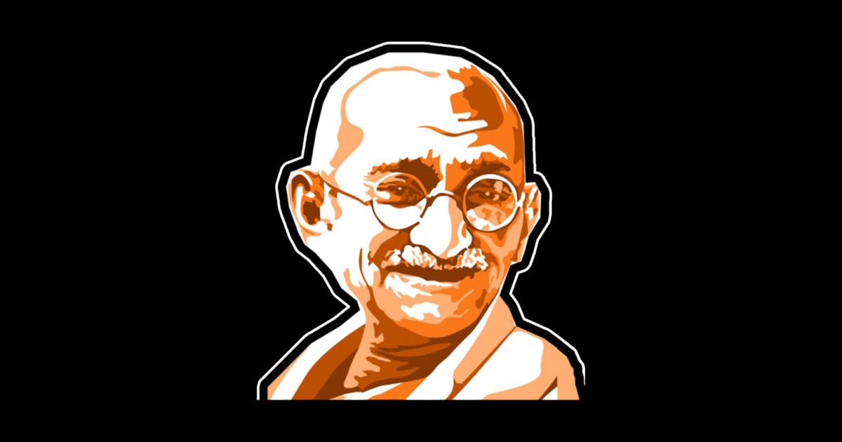 mahatma gandhi - Mahatma Gandhi - Sticker | TeePublic