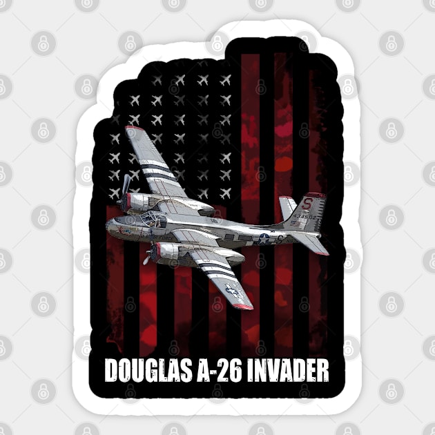 Douglas A-26 Invader - Douglas A 26 Invader - Sticker | TeePublic