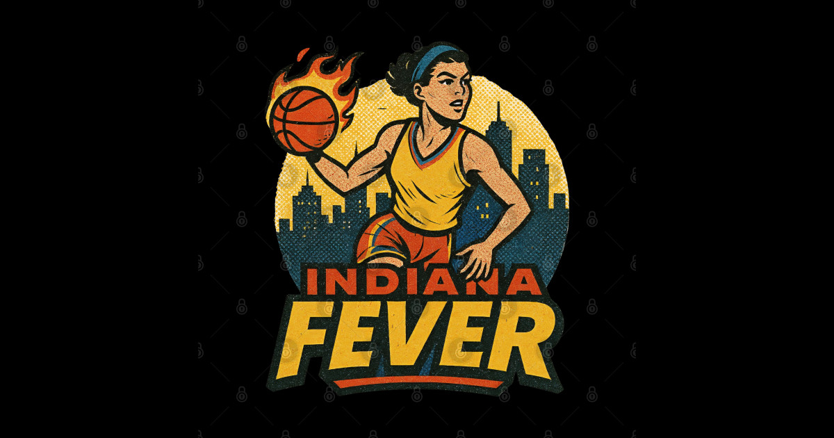 1950's Comic Book Fever Logo - Indiana Fever - Magnet | TeePublic