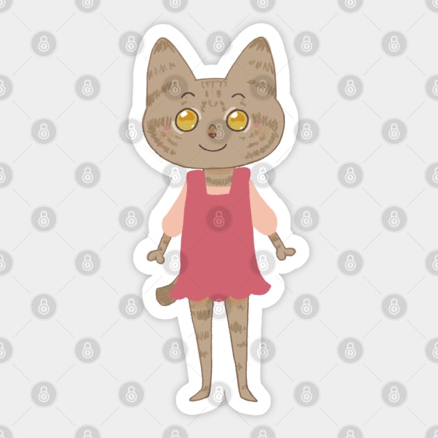 Anaka cat - Cat - Sticker | TeePublic