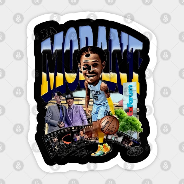 Ja Morant Toon - Ja Morant - Sticker | TeePublic