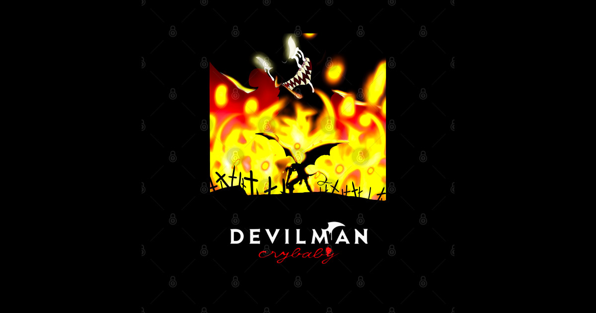 Devilman Crybabay - Devilman - Sticker | TeePublic
