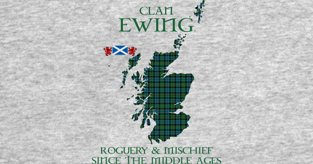 Clan Ewing tartan Scotland map Saltire flag and lion rampant scottish ...