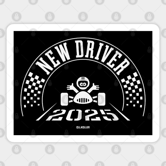New Driver 2025 (Driver’s License / White) - New Driver 2025 - Sticker ...