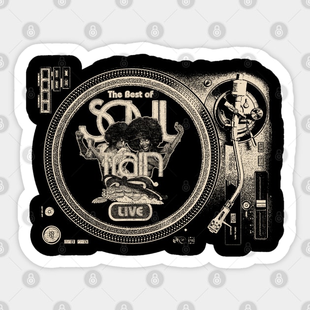 Vinyl Record Soul Train Clap 90S - Vinyl Record - Sticker | TeePublic