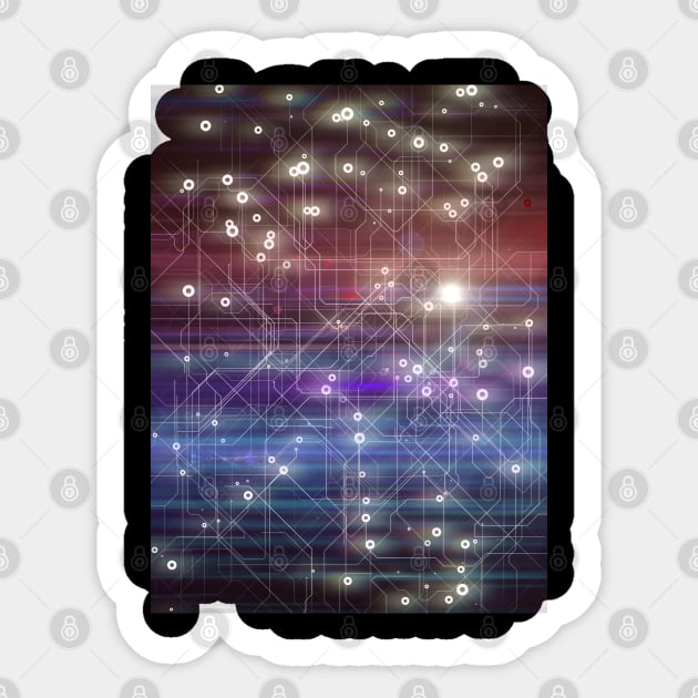 Abstract Metro Map - Metro - Sticker | TeePublic