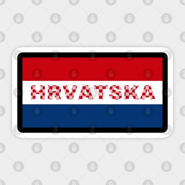 Croatian Flag Colors - Croatia Flag - Sticker | TeePublic