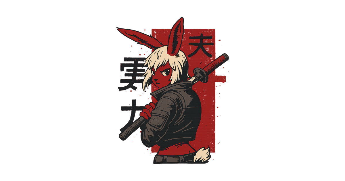 Anime Manga Cyberpunk Aesthetic Techwear Harajuku Bunny Girl - Bunny ...