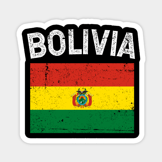 Bandera de Bolivia - Bolivian Flag - White letters design - Bolivia ...