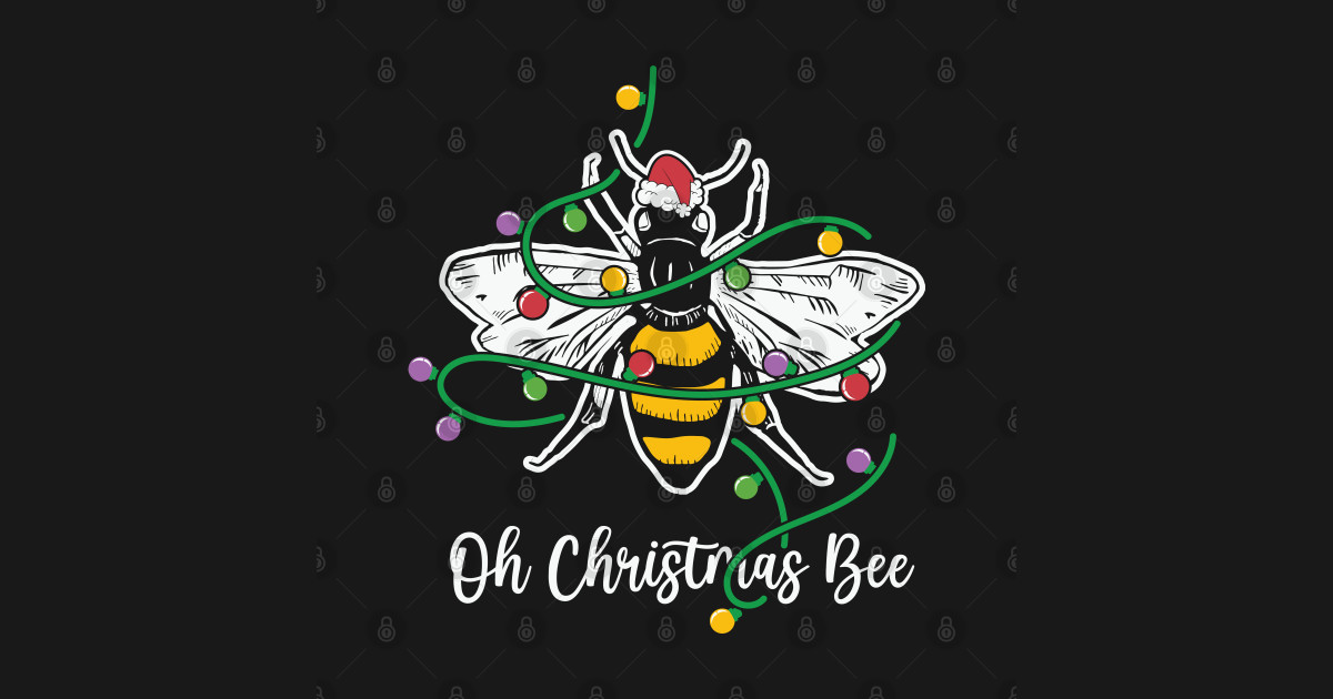 Oh Christmas Bee Christmas Lights - Christmas Lights - T-Shirt | TeePublic